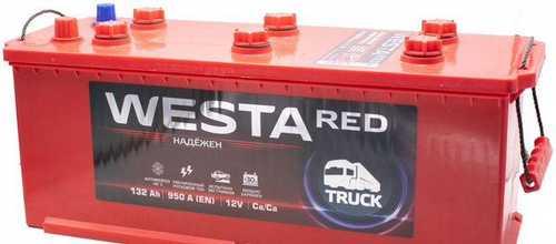 Аккумулятор westa RED 132 Ач 950 А прямая полярнос