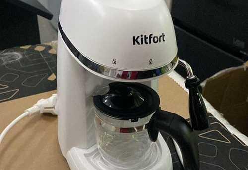 Кофеварка Kitfort кт-760-2 белая