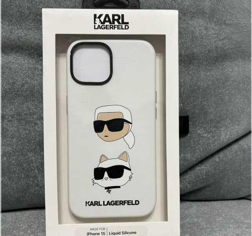 Чехол на iPhone 15 karl lagerfeld (оригинал)