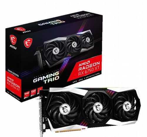 Видеокарта MSI AMD Radeon RX 6750 XT gaming X trio