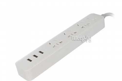 Удлинитель Xiaomi Mi Power Strip Sockets 3 USB