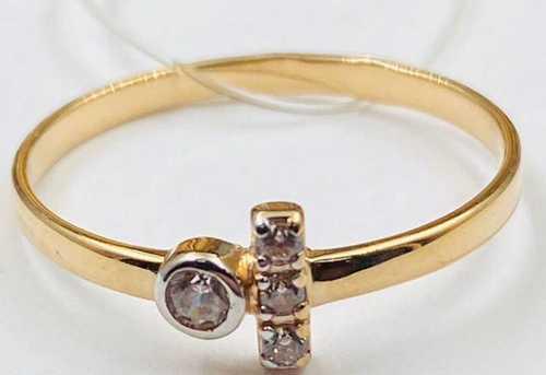 Золотое кольцо новое, 17.5 размер, 585 проба