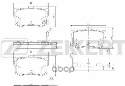 Колодки торм. диск. задн. Hyundai Sonata III 93