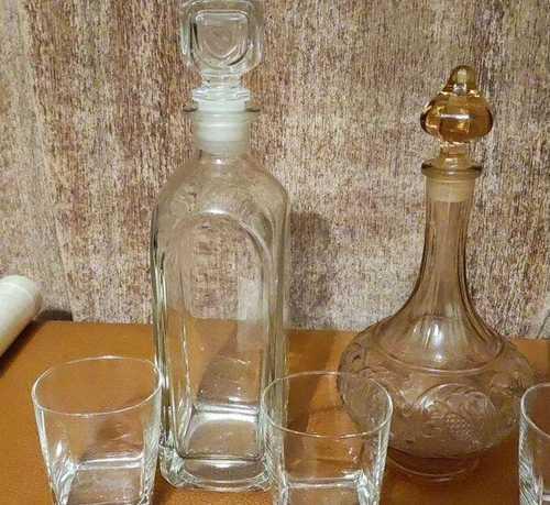Набор для виски и водки графин стопки стаканы