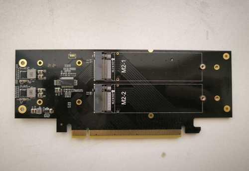 Адаптер Nvme Адаптер M.2 NVMe 4 гнезда PCI-E