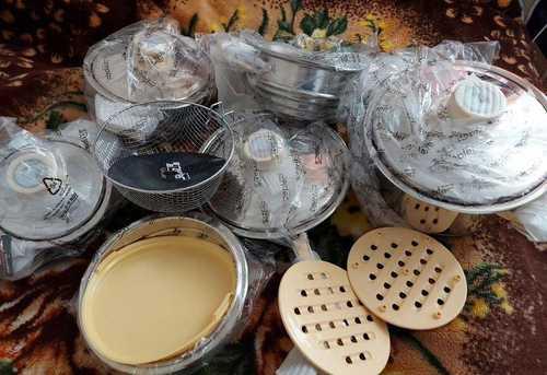 Набор столовой посуды (кастрюли, сотейник, ковш)
