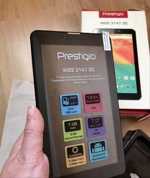 7" Планшет Prestigio MultiPad Wize 3147 8 Гб 3G