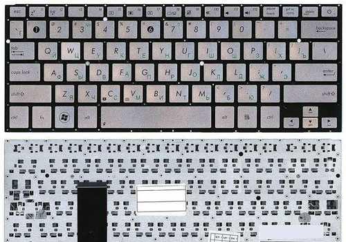 Клавиатура для Asus UX31E серебристая