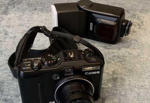 Фотоаппарат Canon G9 + вспышка Metz 36 AF-5