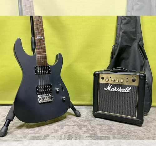 Электрогитара ESP LTD   комбик Marshall