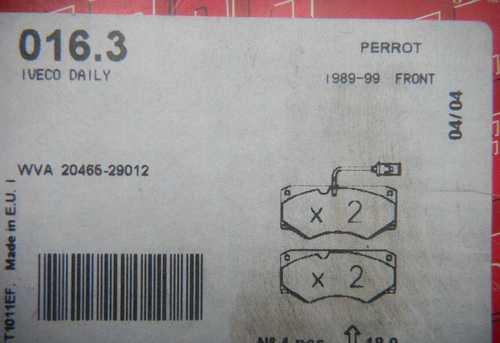 F.016.3 Колодки торм. пер Ивеко Daily II 1989-1999
