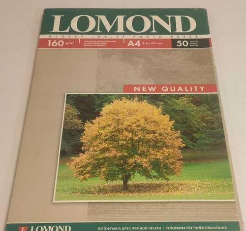 Фотобумага Lomond Glossy InkJet (А4, 160 г/м2, 50