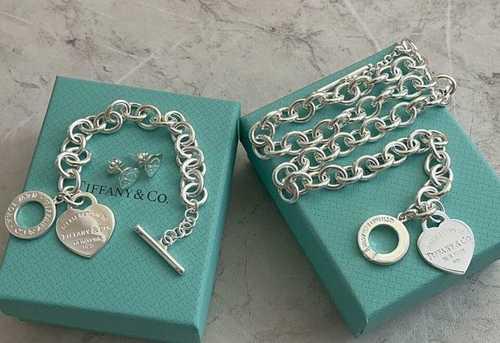 Tiffany цепочка и браслет