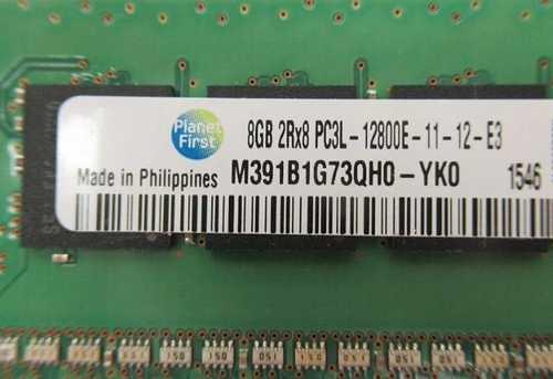 PC3L-12800E 8GB 2RX8 Samsung M391B1G73QH0-YK0