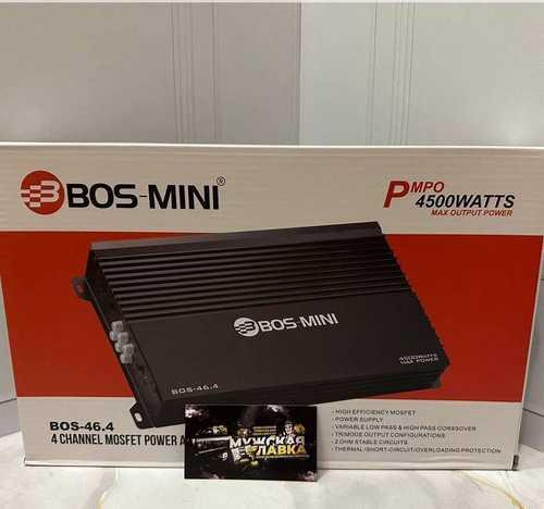 Новый усилитель BOS-mini BOS-46.4 4500W