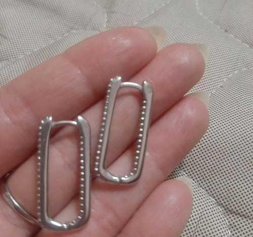 Серьги серебро Соколов