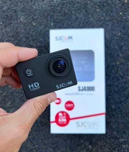 Новая экшен камера sjcam SJ4000 +карта памяти 32гб