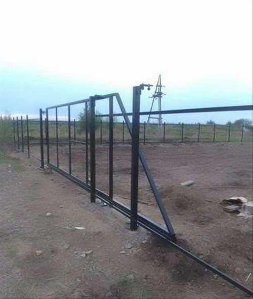 Откатные ворота под ключ