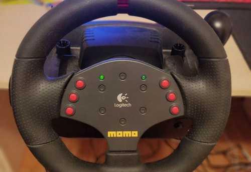 Игровой руль logitech momo racing 900 градусов