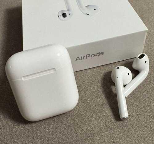 Наушники Apple AirPods 2 (полный комплект)