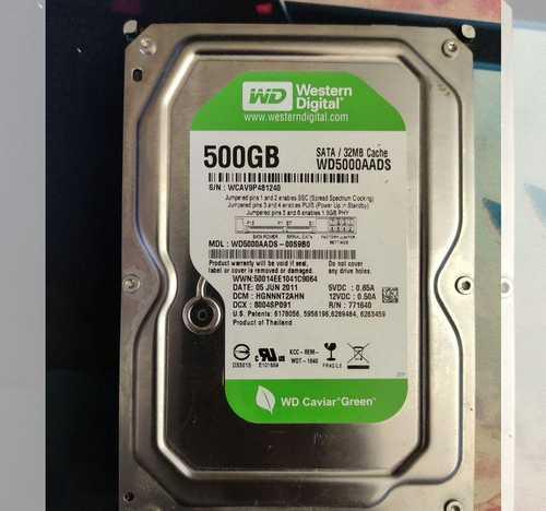 Hdd wd 500gb