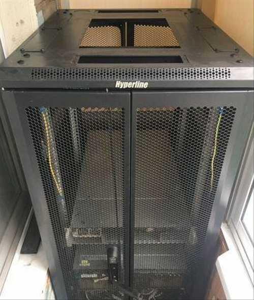 Шкаф hyperline с начинкой серверная стойка сервера