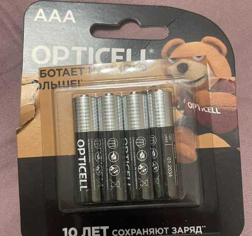 Батарейки Opticell щелочные мизинчиковые, тип AAA