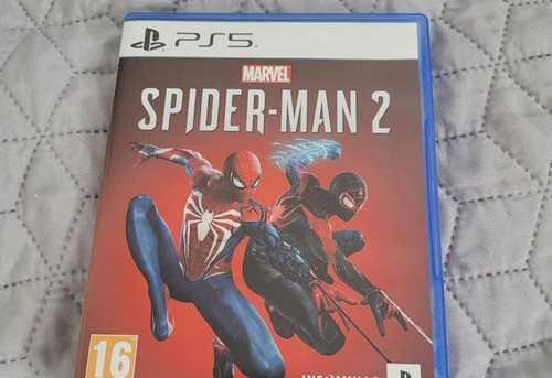 Spider man 2 ps5 диск полностью на русском