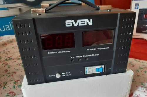 Стабилизатор напряжения sven AVR-3000 LCD
