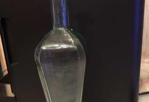 Бутылка старинная зелёное стекло конец 19 века