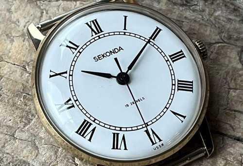 Часы экспортные Sekonda Ракета позолота, СССР