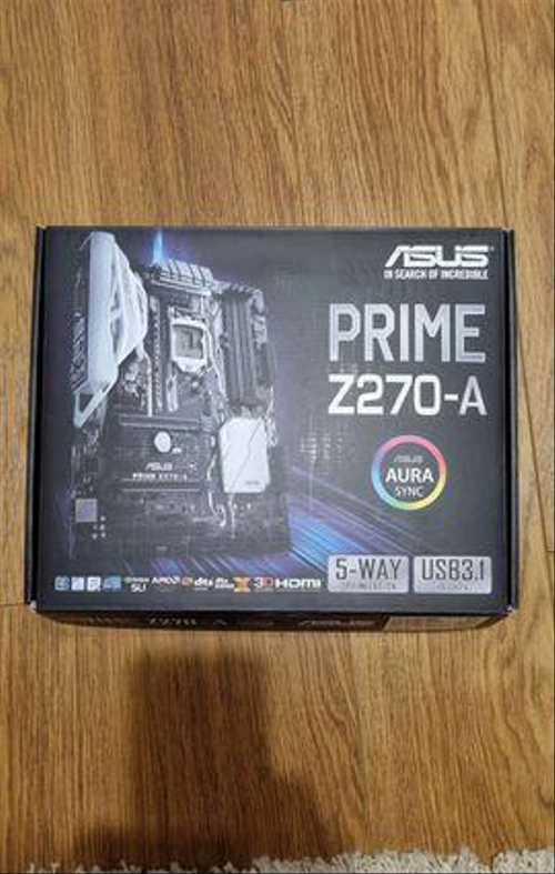 Материнская плата LGA 1151 Asus prime Z270 A