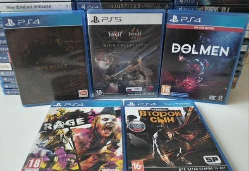 PS4 Dolmen/ Rage/ PS5 Nioh/ InFamous/ Dark Souls 3