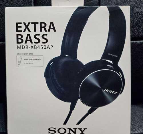 Новые проводные наушники Sony MDR-XB450AP черный