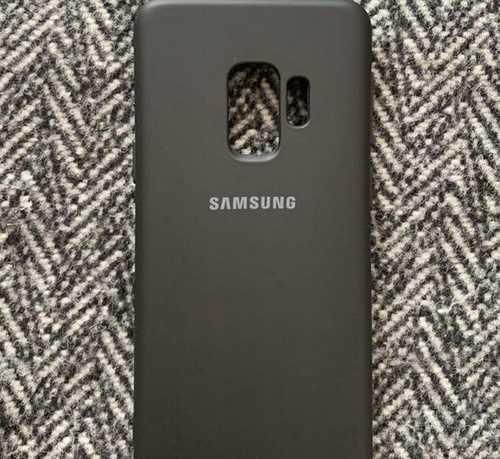 Чехол Samsung Galaxy s9,силиконовый,черный,матовый