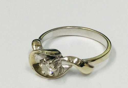 Золотое кольцо с бриллиантом 585 проба вес 4,40