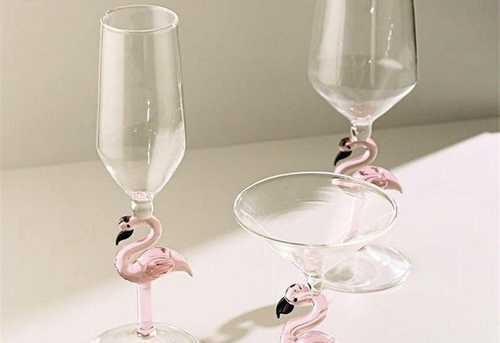 Бокал для шампанского/вина Фламинго
