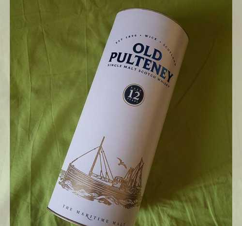 Коробка тубус от виски Old Pulteney пустая