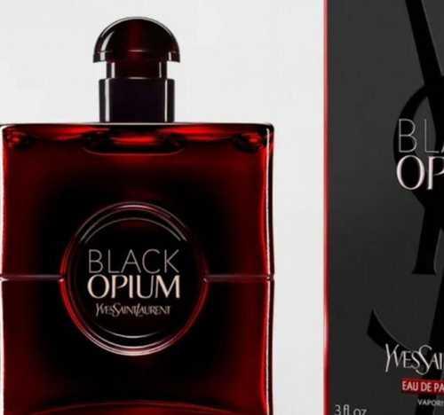 Yves saint laurent eau parfum black opium over red