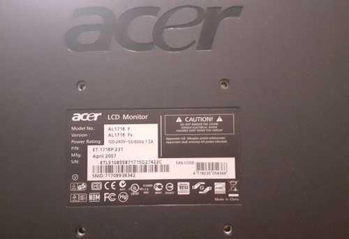 Монитор Acer AL 1716