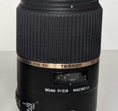 Объектив Tamron SP 90mm F2.8 Di Macro 1:1 VC USD C