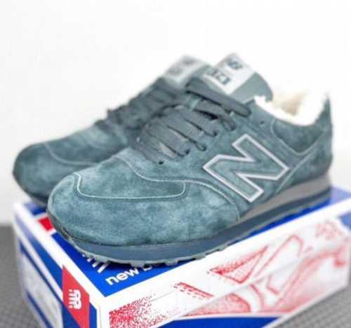 Зимние кроссовки New Balance 574 с мехом