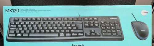 Комплект клавиатура + мышь Logitech Desktop MK120