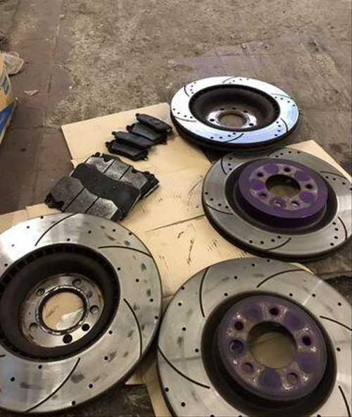 Тормозные диски и колодки Range rover sport l494