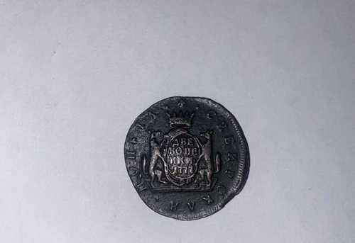 Сибирская монета две копейки 1777 г