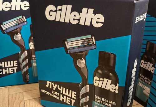 Набор Gillette Mach3 и пена для бритья, 200мл