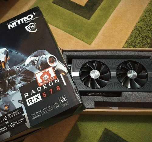 Видеокарта rx580 8gb sapphire nitro 