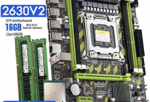 Комплект Х79 LGA 2011 Xeon e5 2630 v2 16GB