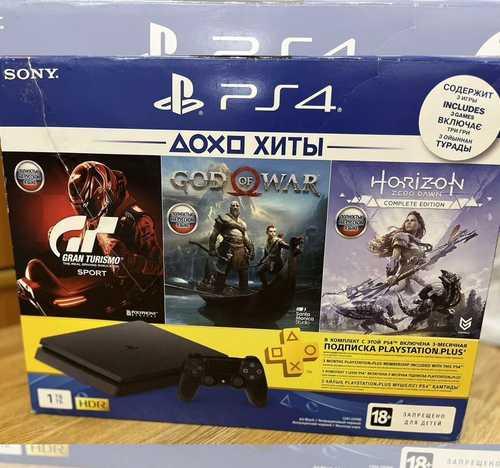 Sony playstation 4 slim 1tb 2 геймпада