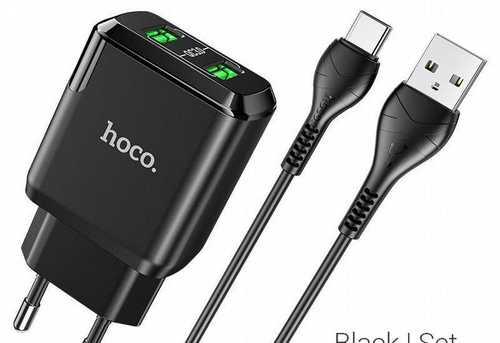 Зарядное устройство hoco N6 Charmer 2*USB + Кабель